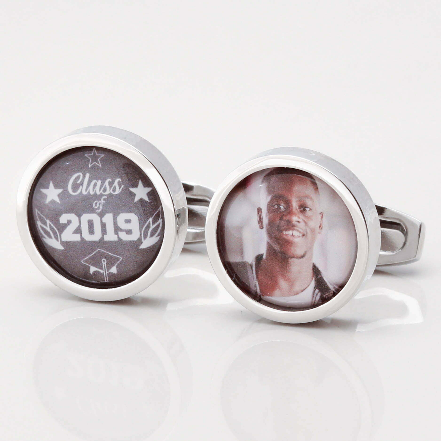 Personalised Chalkboard Photo Graduation Cufflinks 1 of 1 - Badger and ...