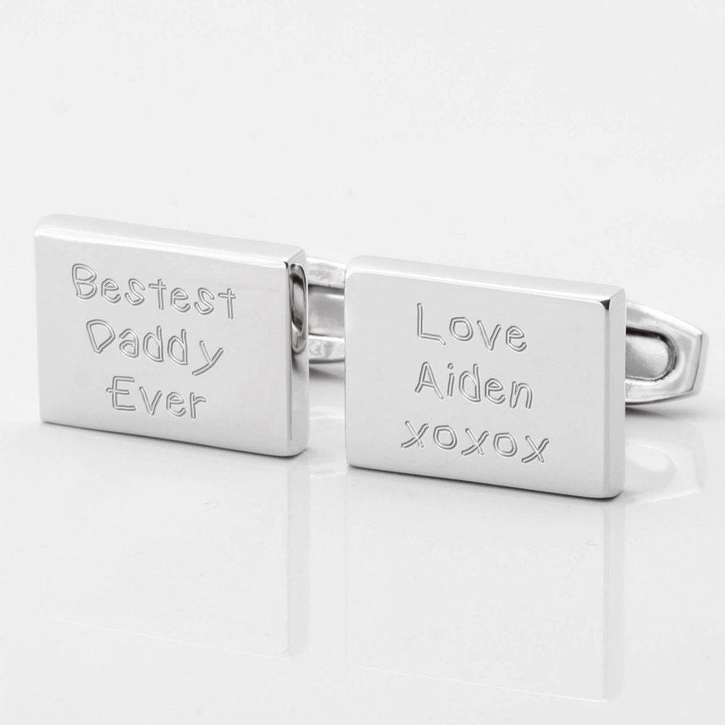 Dad Cufflinks. Personalised Cufflinks by Badger & BrownBadger and Brown ...