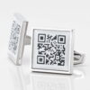 Personalised QR code cufflinks by Badger & Brown. Cufflink ...