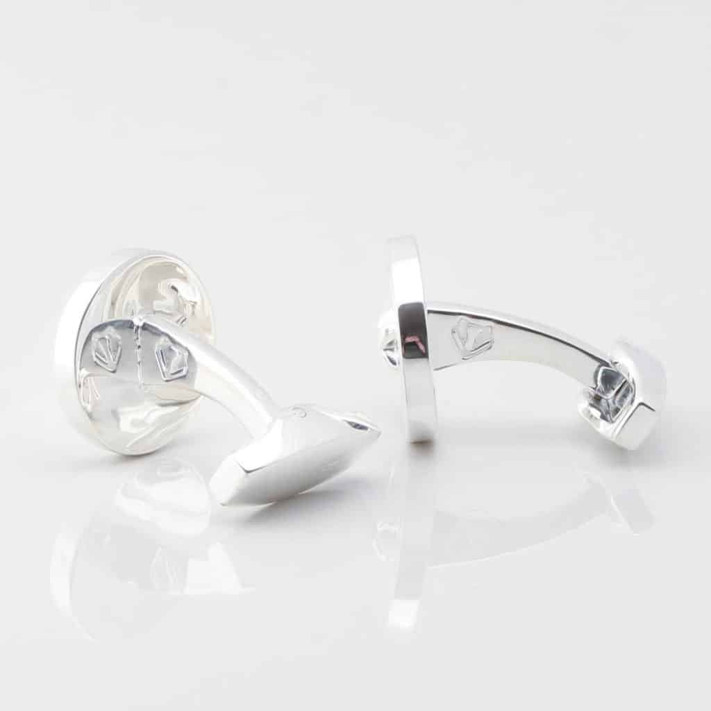 Sterling Silver Button Cufflinks by Badger & Brown. The Cufflink ...