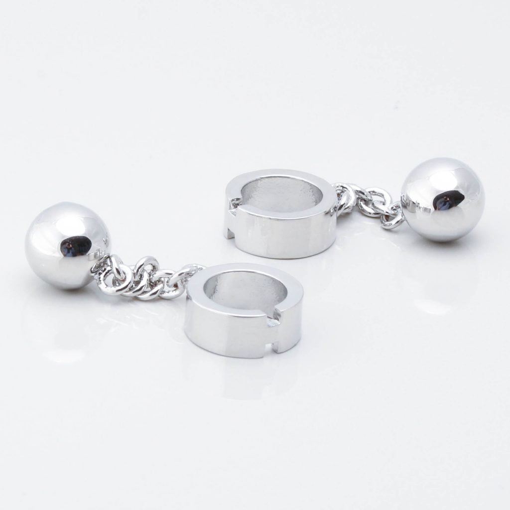 Ball and Chain Cufflinks by Badger & Brown. The Cufflink Specialists