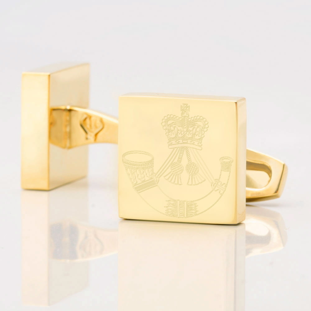 Rifles Engraved Cufflinks by - Badger & Brown.